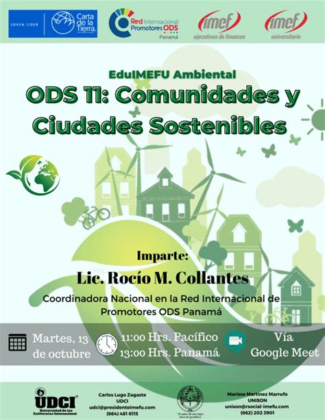 Webinar Ods 11 Comunidades Y Ciudades Sostenibles Earth Charter