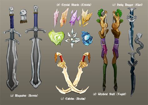 Artstation Weapon Concept Designs All Characters