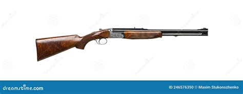 Luxury Double Barreled Shotgun With A Vertical Arrangement Of Barrels