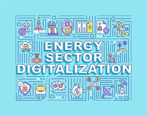 Energy Sector Digitalization Word Concepts Banner 2310668 Vector Art At Vecteezy