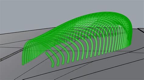 Creating Vertical Rib Structure Geometry Incomplete Arches