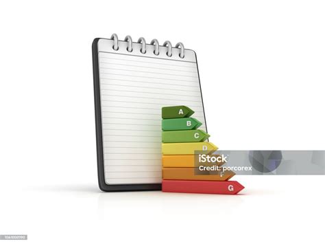 효율성 에너지 다이어그램나선 노트 패드 3d 렌더링 0명에 대한 스톡 사진 및 기타 이미지 0명 검은색 계약서 Istock