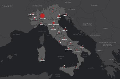 Coronavirus On Line La Mappa Dei Contagi Diffusa Dalla Protezione