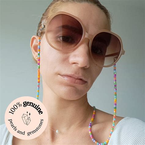 Mother Of Pearl Eyeglass Chain Minimal Sunglass Lanyard Thin Sunglass