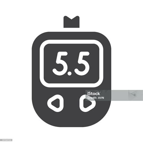 당뇨병 테스트 제어 벡터 아이콘 설탕에 대한 스톡 벡터 아트 및 기타 이미지 설탕 측정기 감지기 Istock