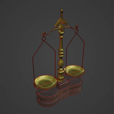 Justice Scale 01 3d Model By Sergeyanzurov