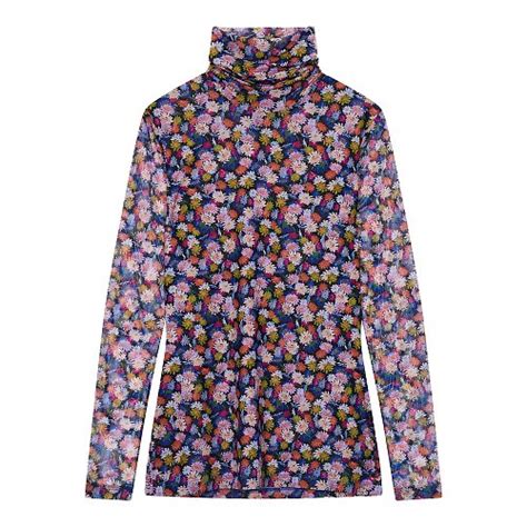 Paul Smith폴스미스 Ps Paul Smith 여성 플라워 패턴 메쉬 탑 Sivillage 에스아이빌리지