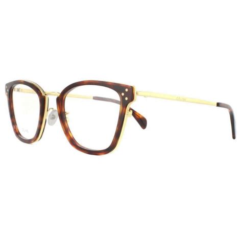 Celine Butterfly Eyeglasses Cl50002u 056 Shiny Red Havana 51mm 50002