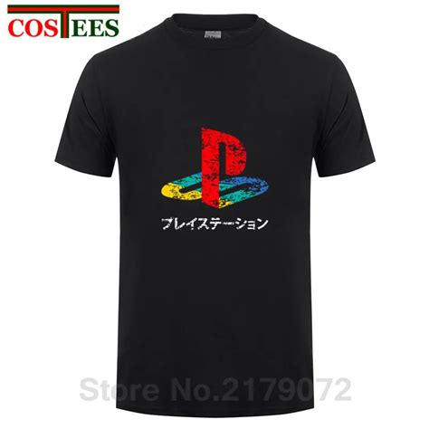 Vintage Ps Logo T Shirt Xbox Game Playstation T Shirt Men Streetwear