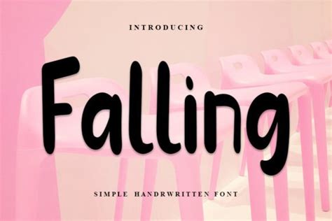 Falling Font Digital Font Download