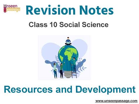 Resources And Development Notes For Class Social Science