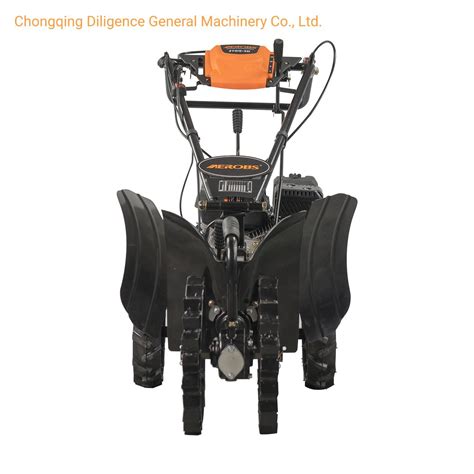 Hand Push Gasoline Garden Cultivators 212ml Mini Power Tiller With 1