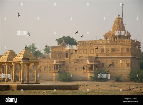 Jain Temple Amar Sagar Lodurva Near Jaisalmer Rajasthan India