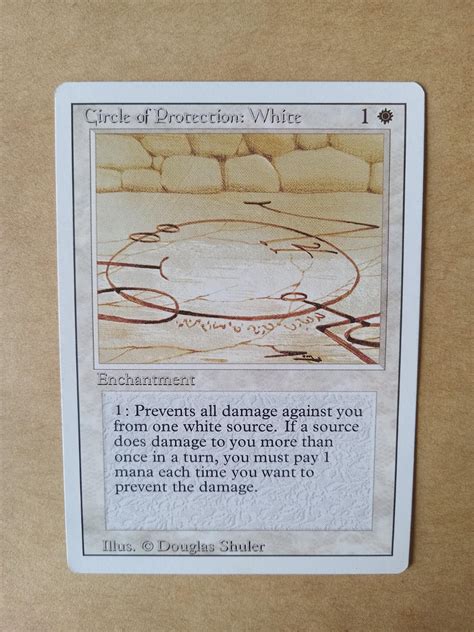 Circle Of Protection White Ungraded Magic Revised