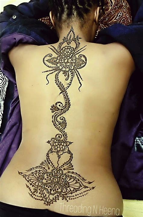 Henna Tattoo Back Spine