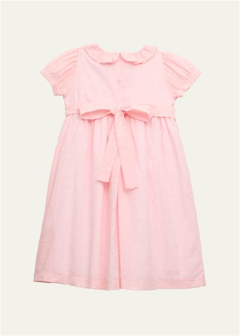 Mariella Ferrari Girl S Smocked Swiss Dot Dress Size 12M 8 Bergdorf Goodman