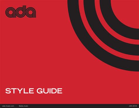 ADA Branding Style Guides