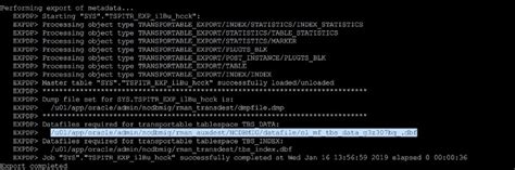 Transport Tablespace Wrong Datafile Destination 18c Dba Brasil