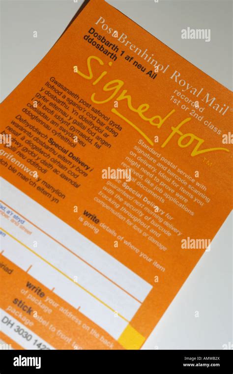 Royal Mail Parcel Label Hi Res Stock Photography And Images Alamy