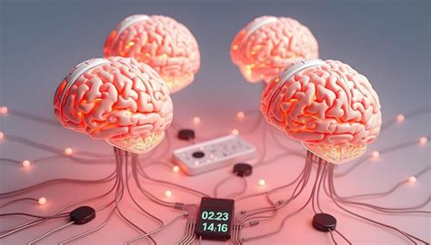 Quantum Computerstyle Realistic 3d Fusion Of Human Brains Biological