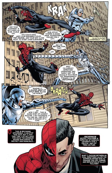 Superior Spider Man Vs Stilt Man Comicnewbies