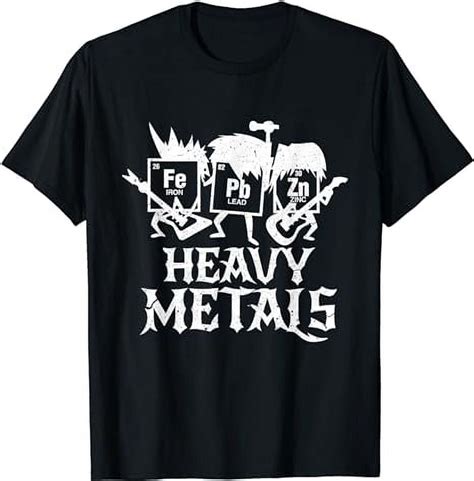 Heavy Metals Funny Periodic Table Chemistry T Shirt