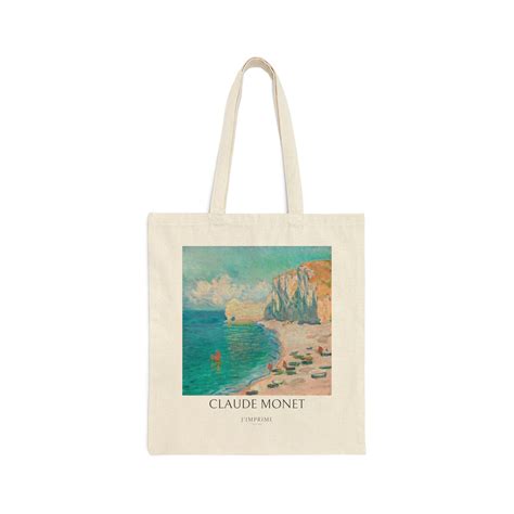 Claude Monet Tote Bag Laptop Totebag Artful Gift Canvasbag Painting Tote Bag Aesthetic Reusable