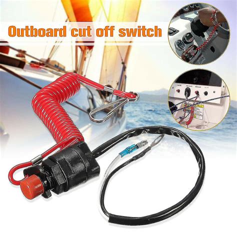 Båtmotor Emergency Kill Stop Switch För Yamaha Tohatsu Utombordare Stop Kill Switch Cut Off