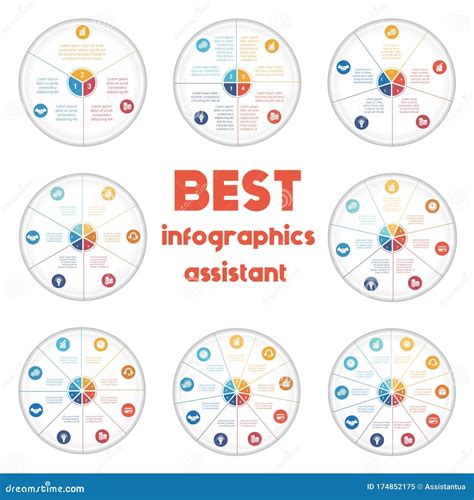 Pie Chart Diagrams Data 3 4 5 6 7 8 9 10 Options For Text Area
