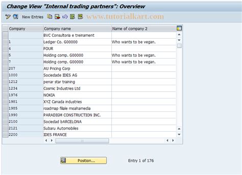FBIC SAP Tcode Define Companies