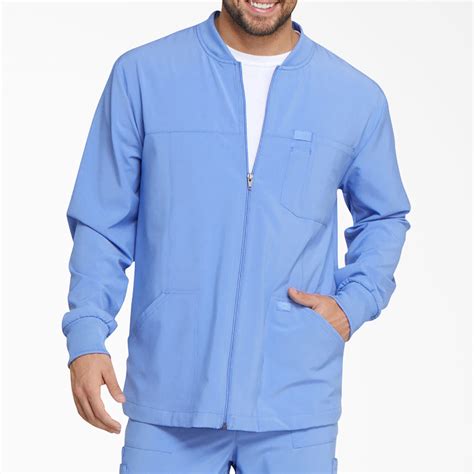 Mens Eds Essentials Zip Front Warm Up Jacket Ceil Blue 2xl Mens