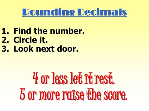 Ppt Rounding Decimals Powerpoint Presentation Free Download Id1031073