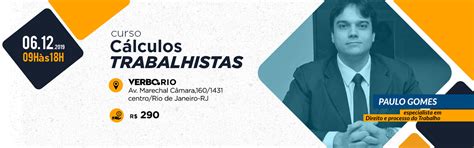 Verbo Jurídico Curso De Cálculos Trabalhistas