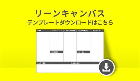 ビジネスモデルを企画するフレームワーク「リーンキャンバス」（テンプレート） 株式会社モンスターラボ