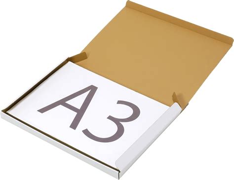 Jp アースダンボール ダンボール 80サイズ A3 浅型 白 10枚 段ボール 薄型 梱包 Id0750 文房具