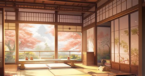 Aiイラスト 【フリー背景素材】和室のイラスト素材集2【ai生成作品】 ゴリラの素材屋さんのマンガ Aiart フリー素材 著作権