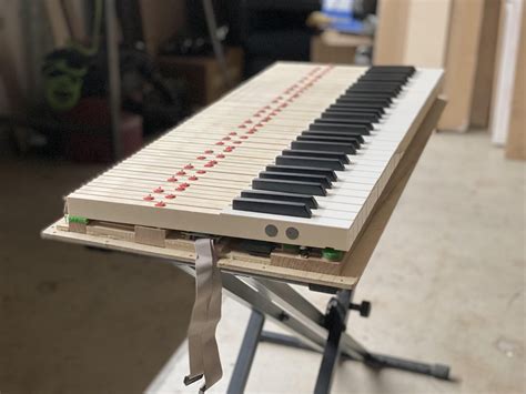 Here Are Some Photos Of The Keybed From The Midi Controller I Made R Synthesizers