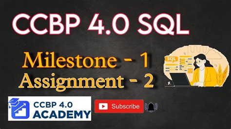 assignment 2 sql milestone 1 ccbp 4 0 questionsandanswers youtube