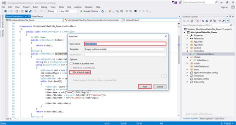 how to dynamically upload and play video file using asp mvc 5