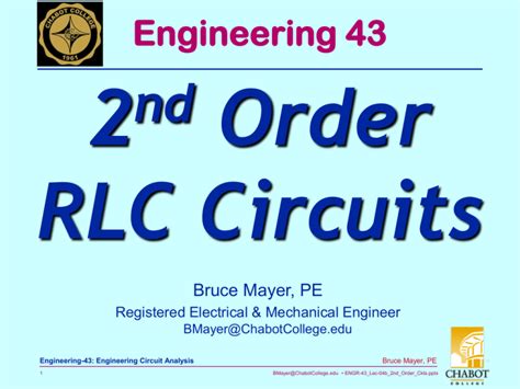 ENGR 43 Lec 04b 2nd Order Ckts
