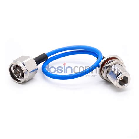 N Plug To N Jack Rf Cable Assemblies 20cm Rg405 Cable 50ohm
