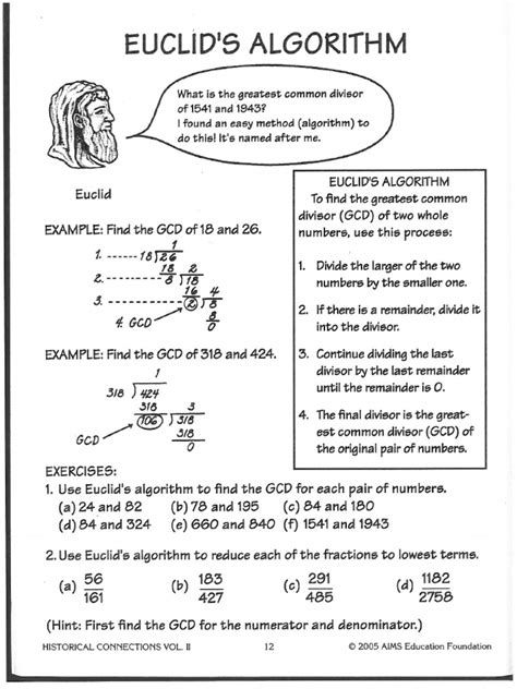 Euclids Algorithm Pdf