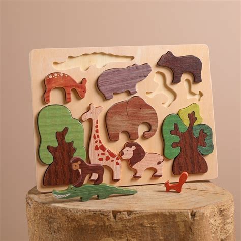 Jeux Montessori Bloc Puzzle 3d éducatif En Bois Jouets Montessori