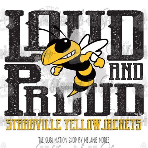 Starkville Yellowjackets Png Digital Download Digital Art Etsy