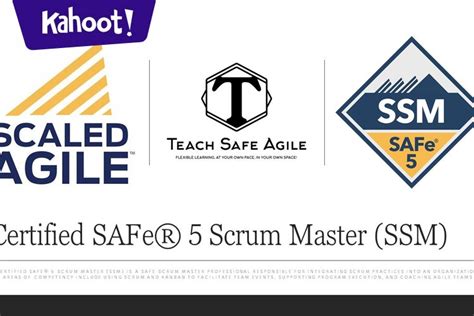 Safe Scrum Master 5 1 Practice Exam Kahoot Quiz