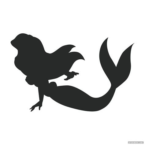 Mermaid Stencil Printable