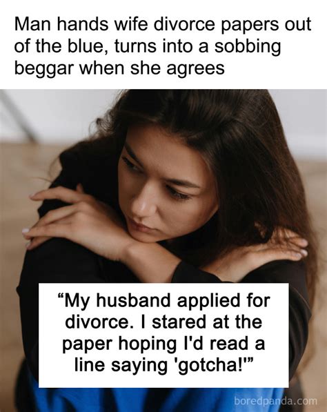 Bored Man Hands Wife Divorce Papers Out Of The Blue Turns Into A