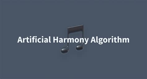 Artificial Harmony Algorithm A Hugging Face Space By Dmtlant