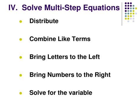 PPT 1 6 Introduction To Solving Equations PowerPoint Presentation Free Download ID 6307651