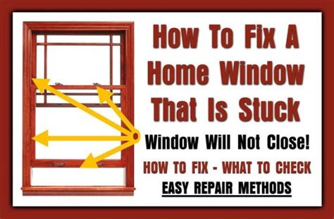 RemoveandReplace Com How To Fix A Window That Is Stuck Window Will